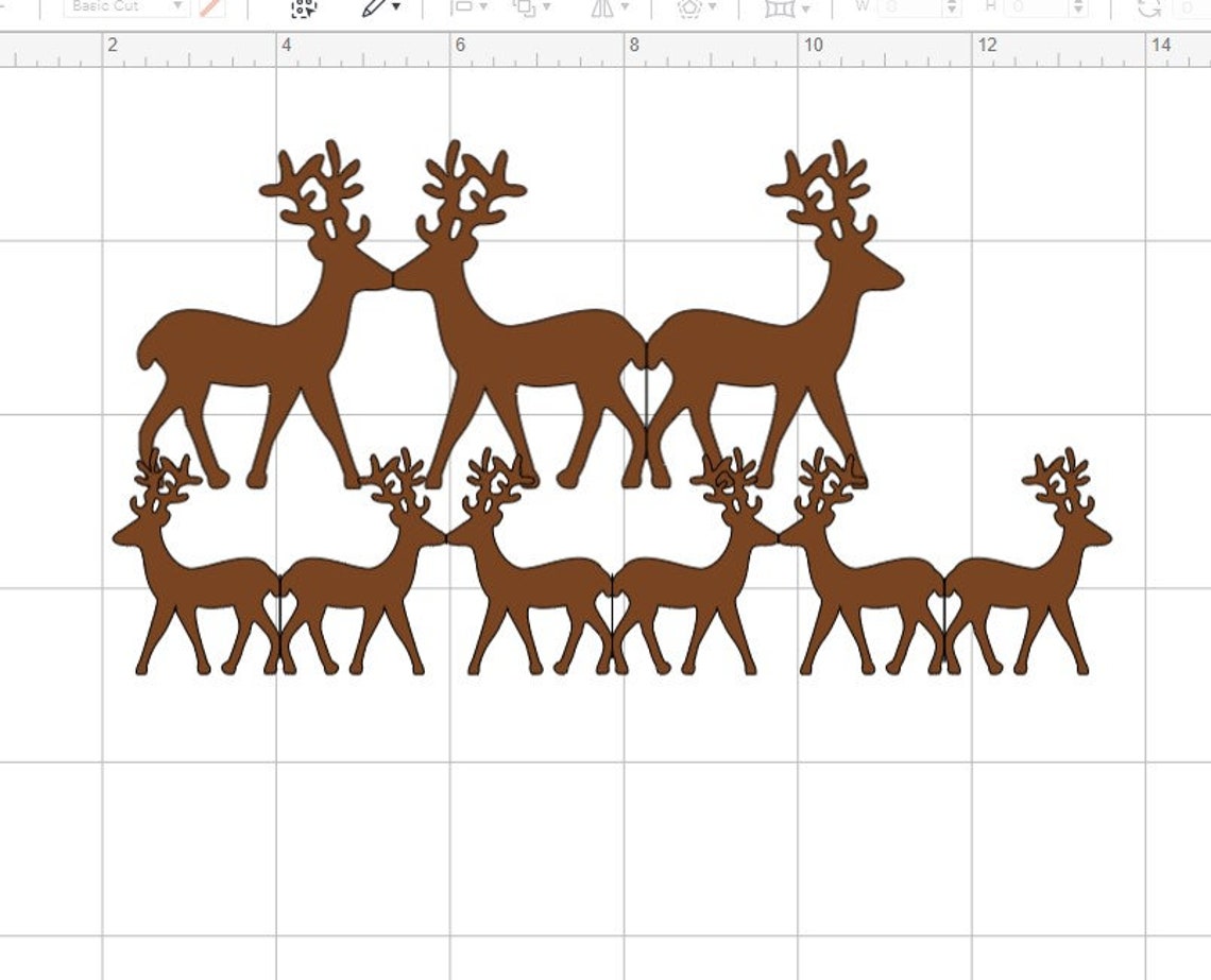 Christmas Reindeer Paper Chain SVG, DIY Digital Cricut Cut File - Etsy