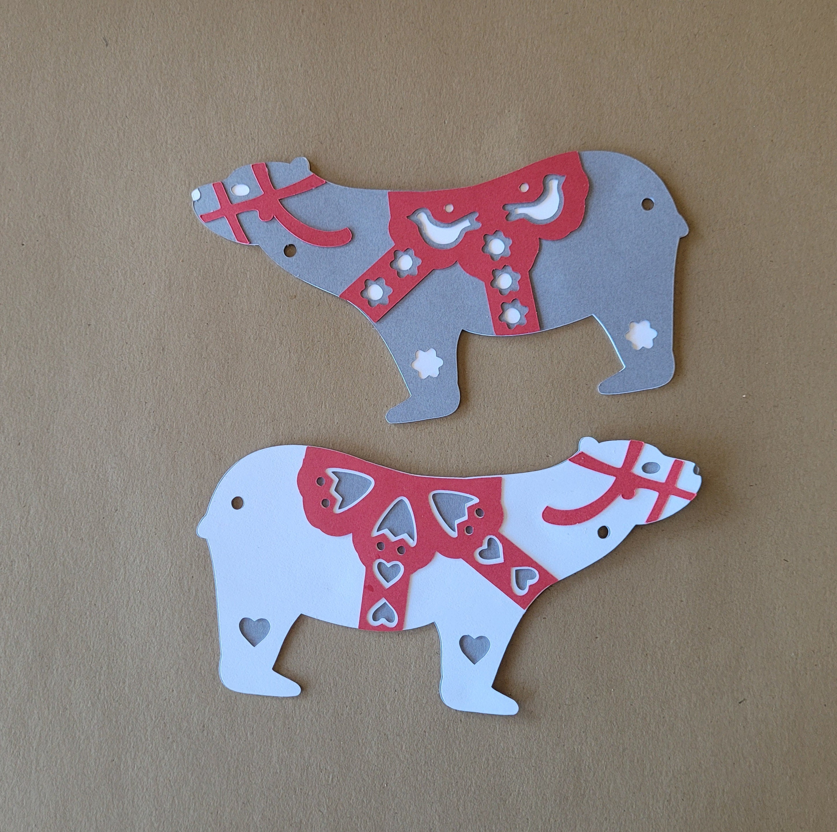 Dala Bear Version of the Dala Horse Banner SVG, Digital Cutting File - Etsy