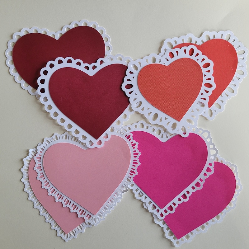 Lace Valentine Hearts - Etsy