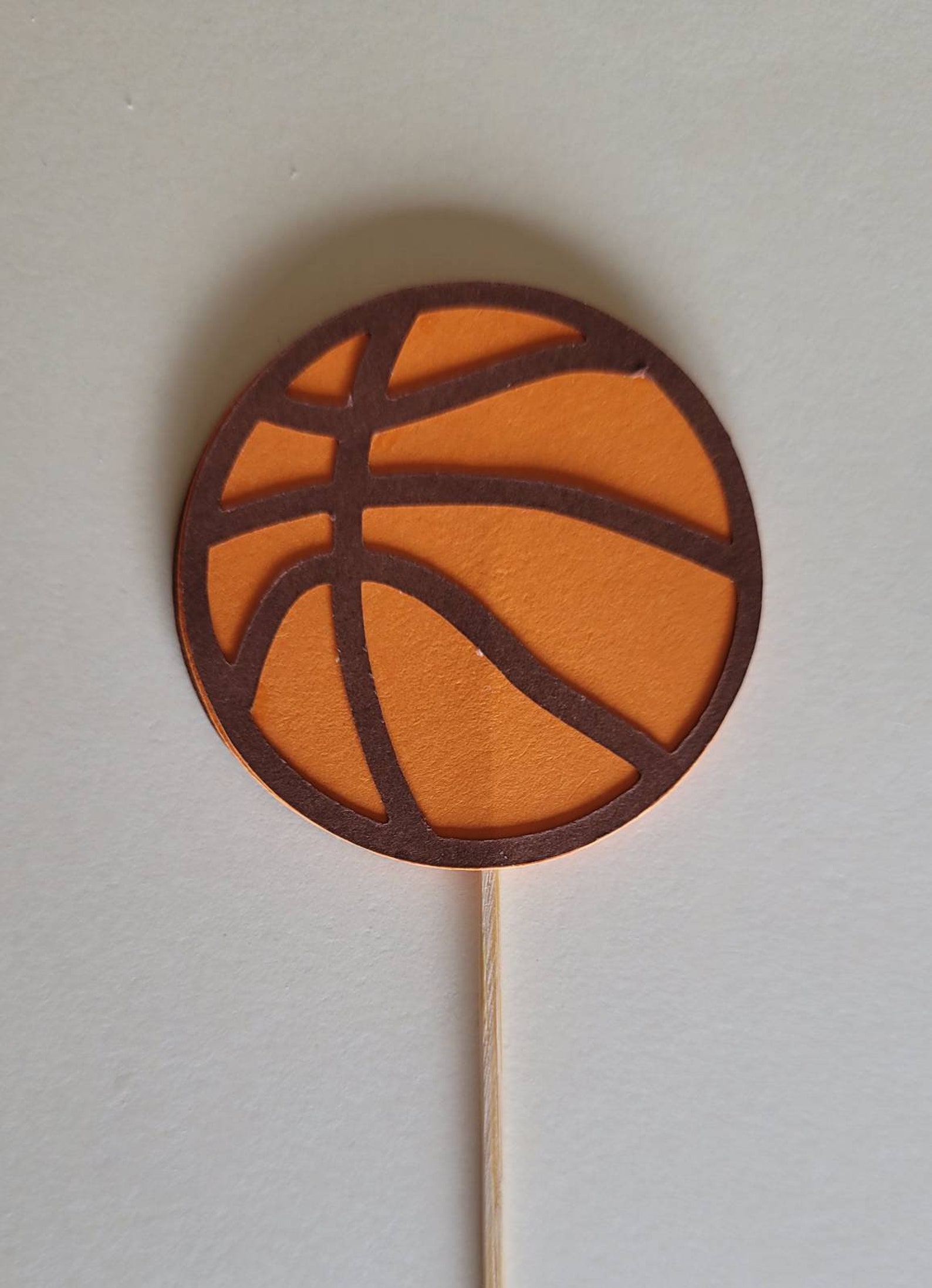 Basketball Cupcake Topper SVG, Two Layered Digital Files - Etsy