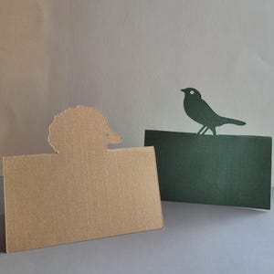 Woodland Animals Place Cards SVG Template, Digital Files for Cricut - Etsy