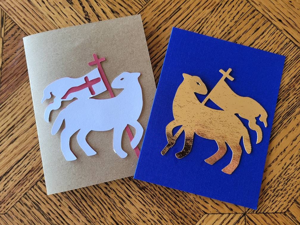 Easter Lamb of God Layered SVG Image, Card and Envelope File for Cricut ...