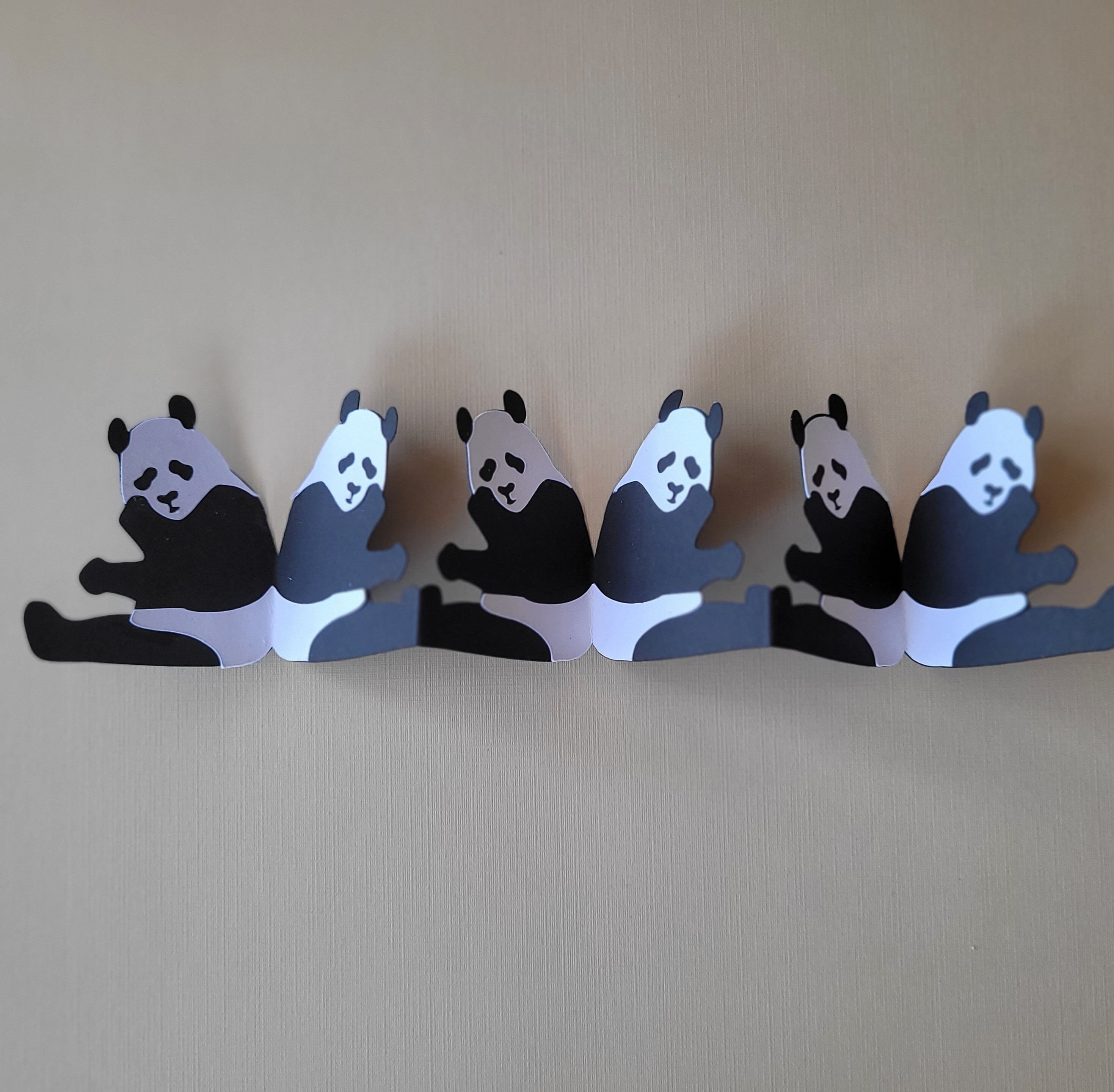 Panda Bear Paper Chains SVG, Fun Decoration Digital Cut File for Cricut ...