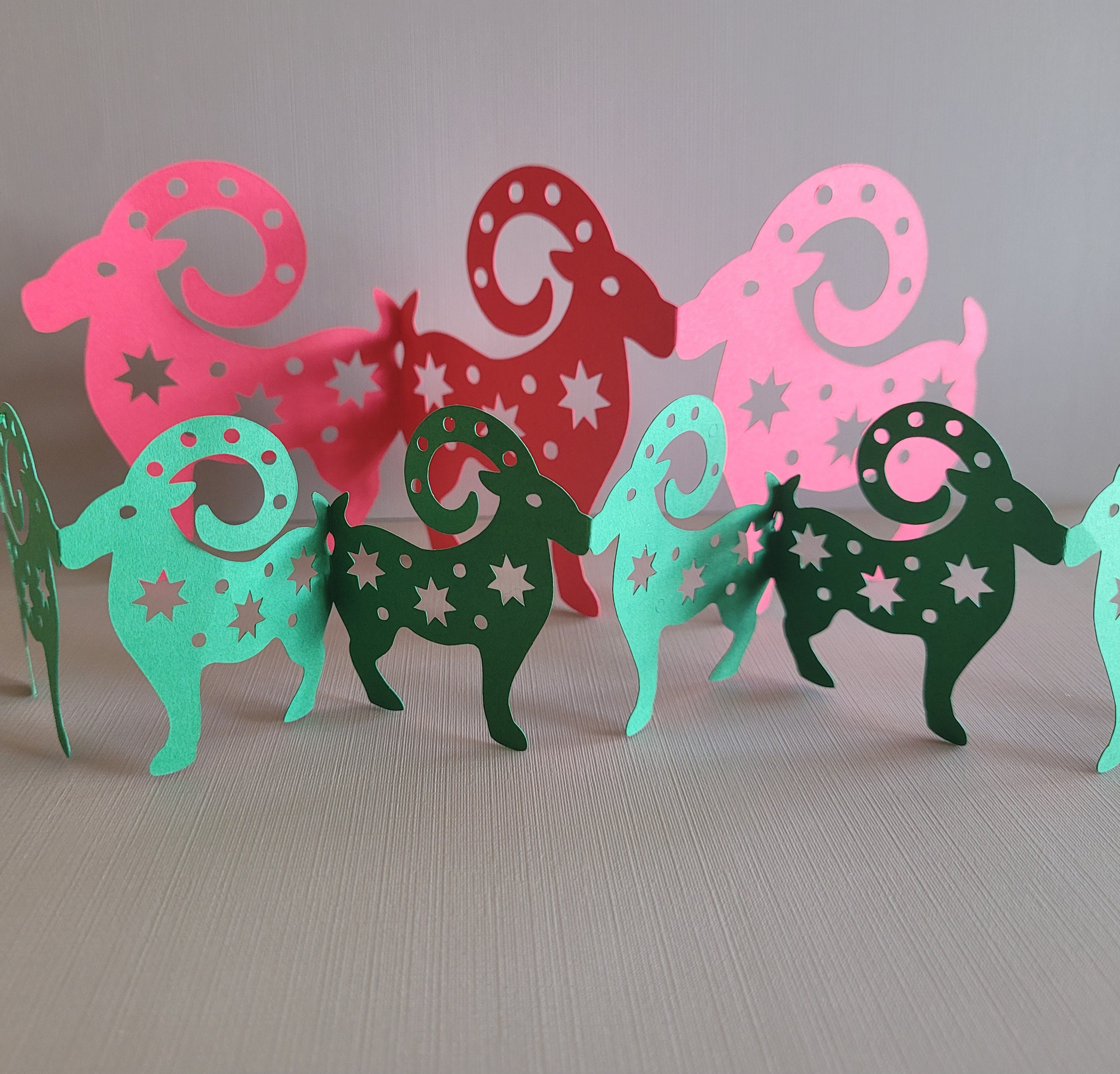 Yule Goat Paper Chain SVG, Digital Cut File for Cricut - Etsy