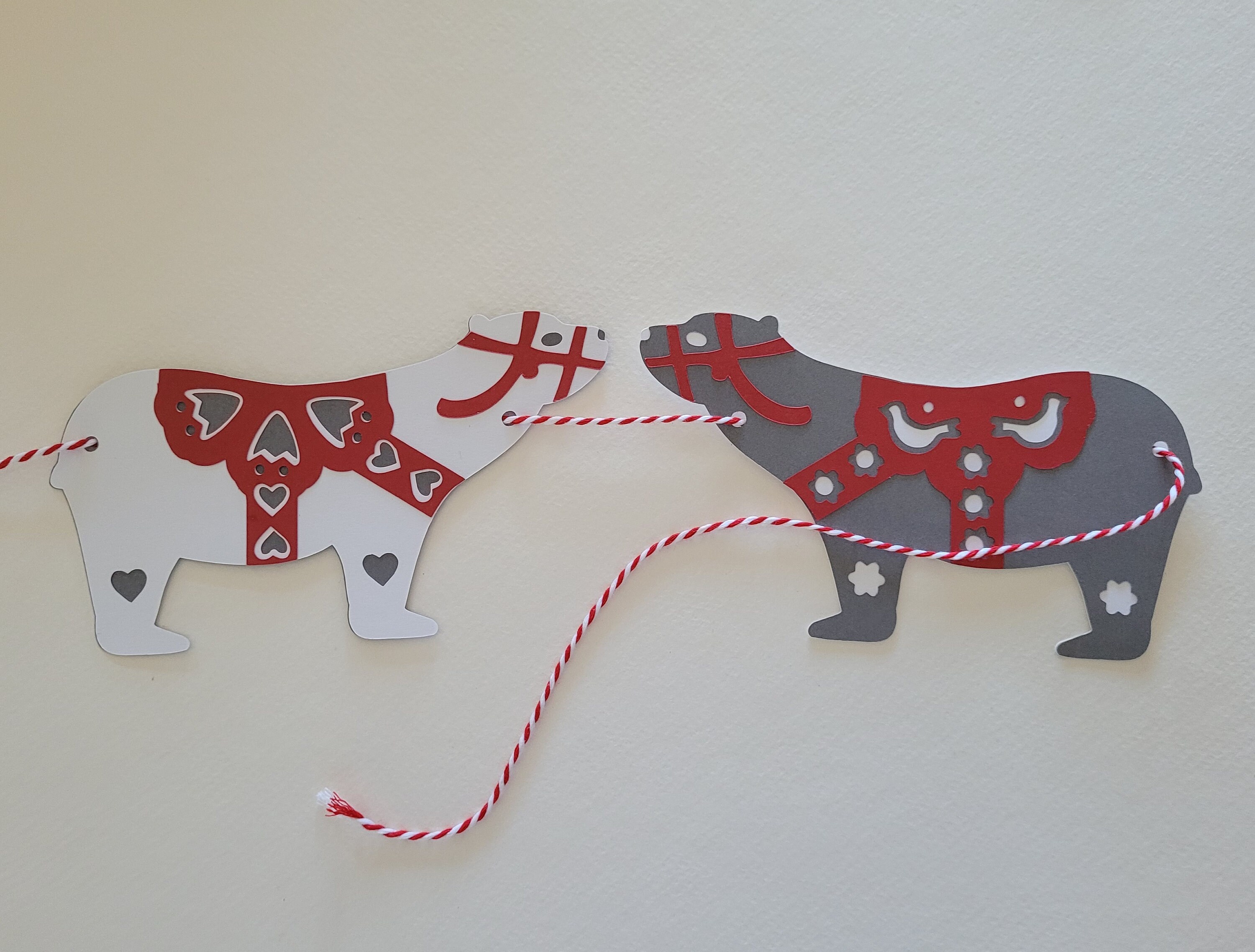 Dala Bear Version of the Dala Horse Banner SVG, Digital Cutting File - Etsy