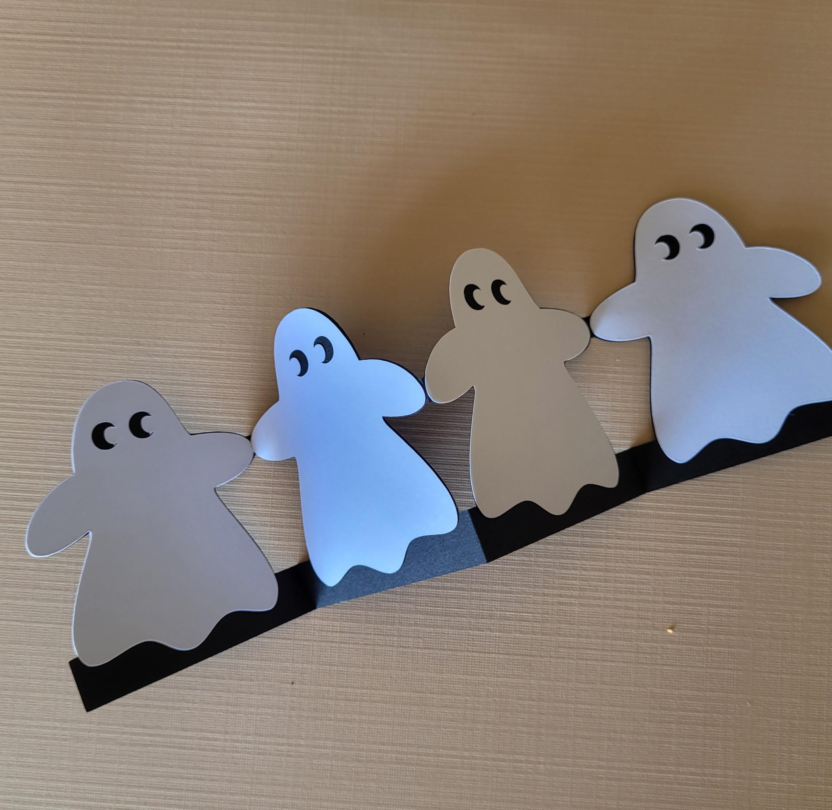 Halloween Paper Chain SVG Set: Ghosts, Cats, Jack-o-lanterns (digital ...