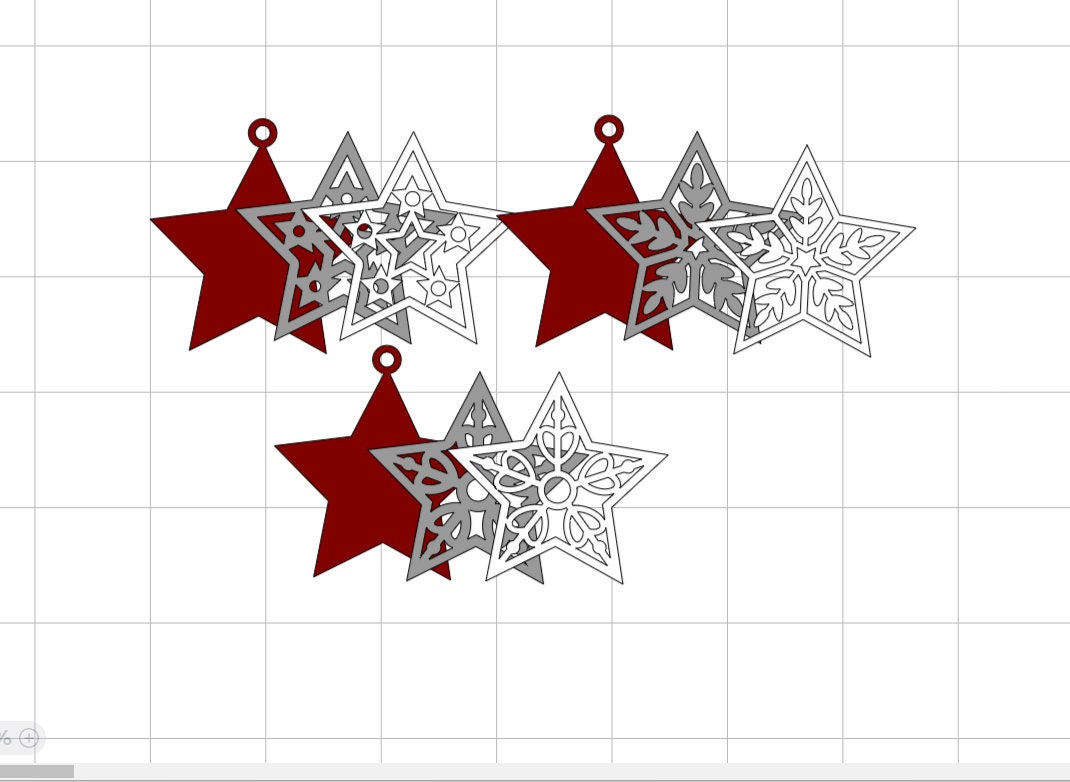 Danish Star Ornament Svgs Layered Digital Files - Etsy