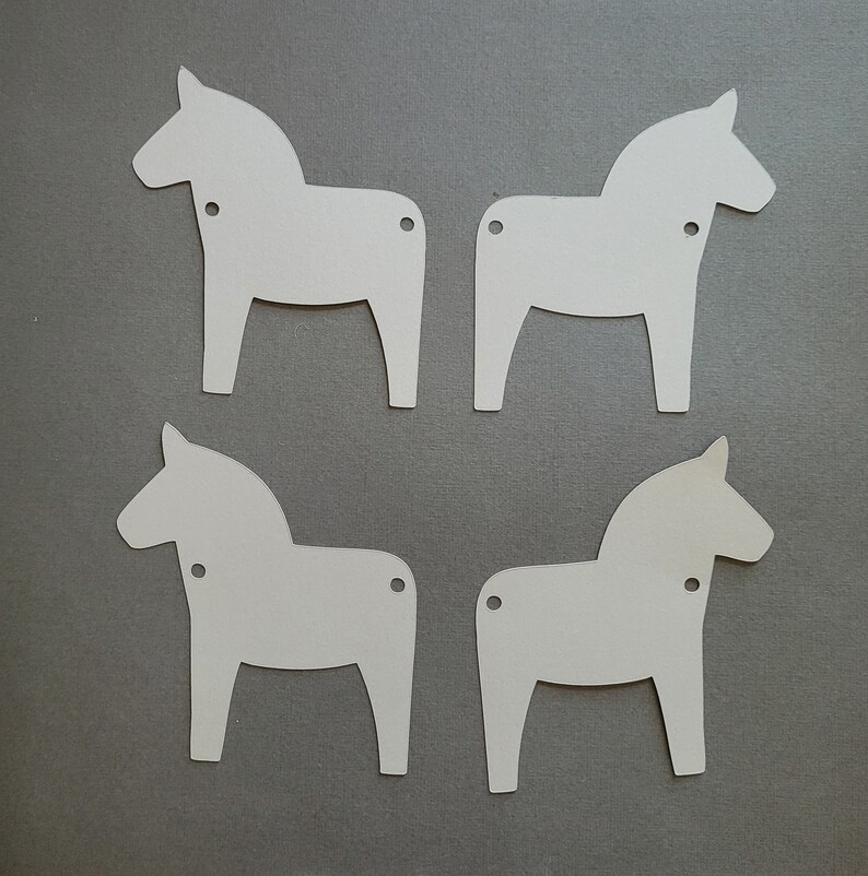 Scandinavian Dala Horse Banner and Cut Out Svgs, Layered Digital Files ...