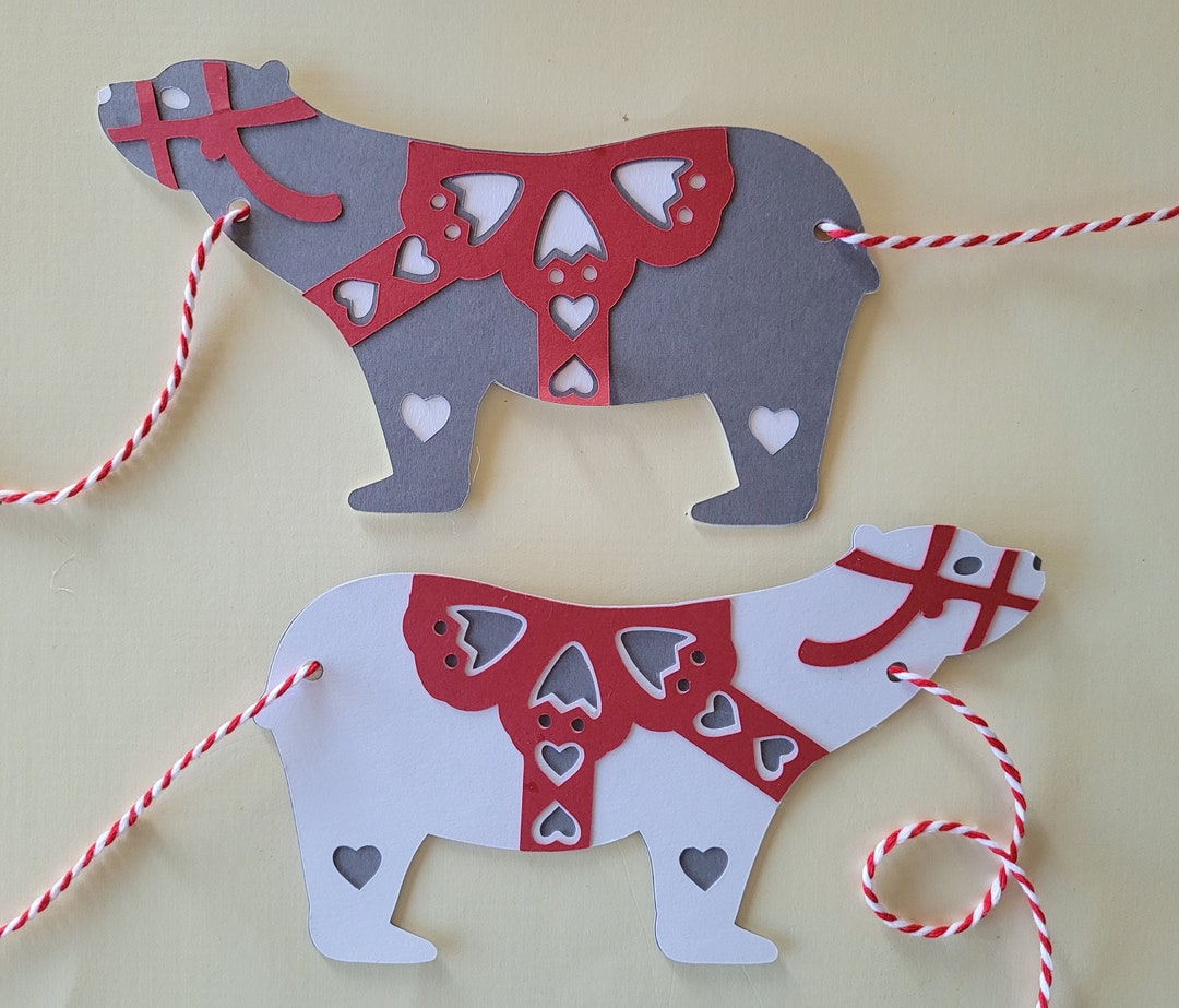 Dala Bear Version of the Dala Horse Banner SVG, Digital Cutting File - Etsy