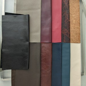 Big Square Scraps of Beautiful Italian Leather (approx. 12" X 12 ...