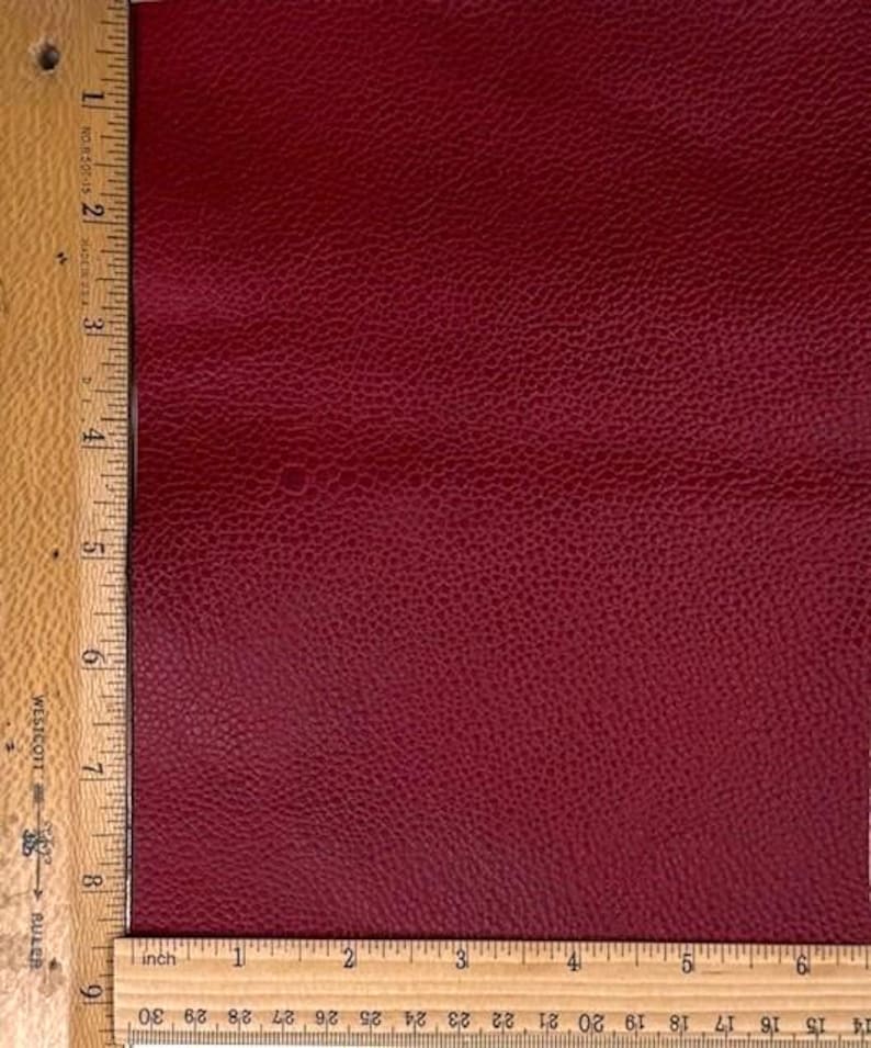 RED Embossed Leather With Shagreen Pebbled Graining, Pre-cut Pieces ...