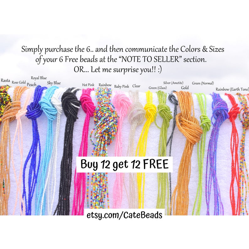 ON SALE EARTH Tone Waist Beads Tie on Waist Beads Thread - Etsy