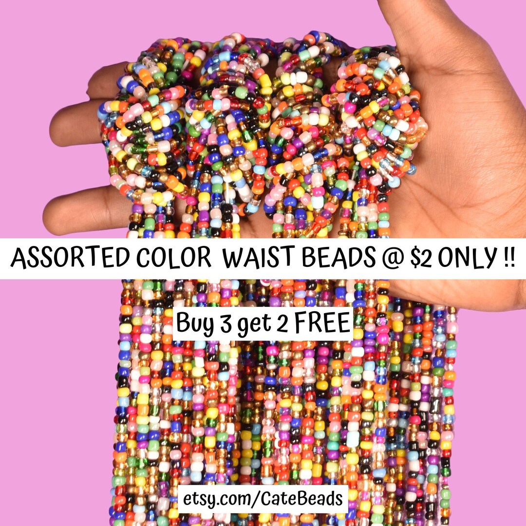 GIVEAWAY Tie on Waist Beads, Tie on Waist Beads Black Owned, Waist ...