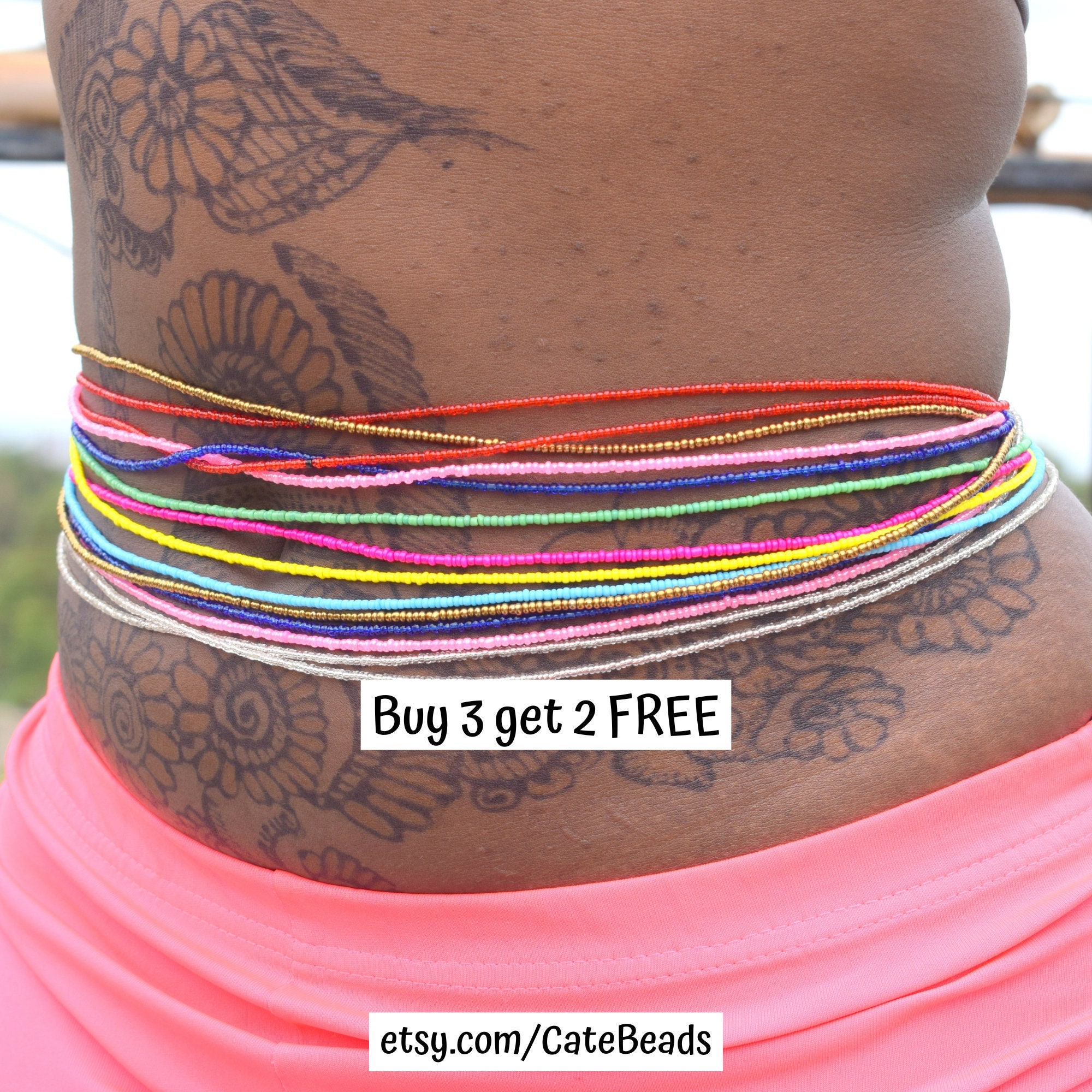 Waist Beads With Clasp Waist Beads for Weight Loss Waist - Etsy