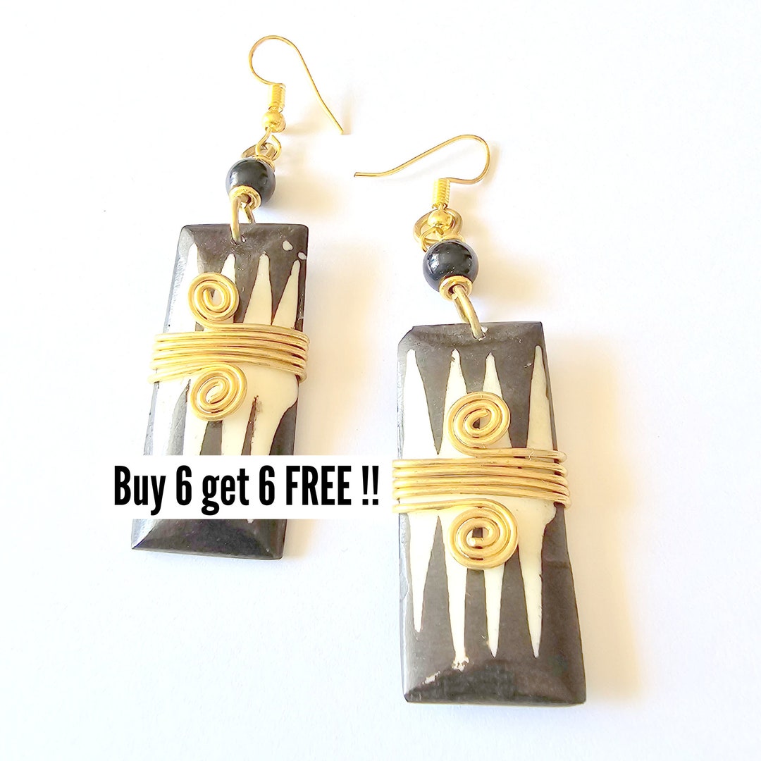 400 Kenya Earrings, Tribal Earring, Masai Earring, African Earring ...