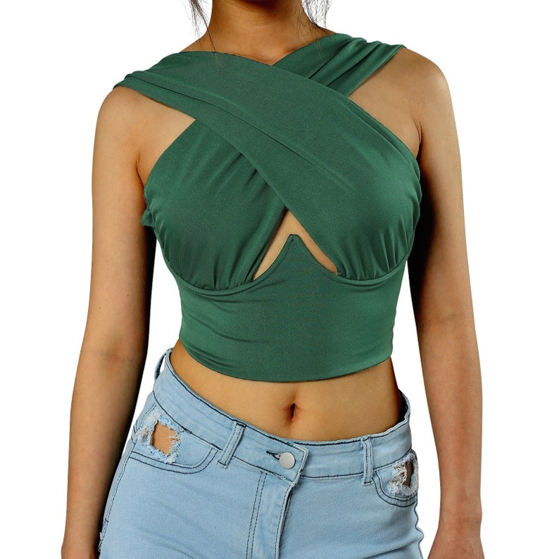 Flattering Cupped Front Top Perfect Bust Enhancing Stretch Top | Etsy