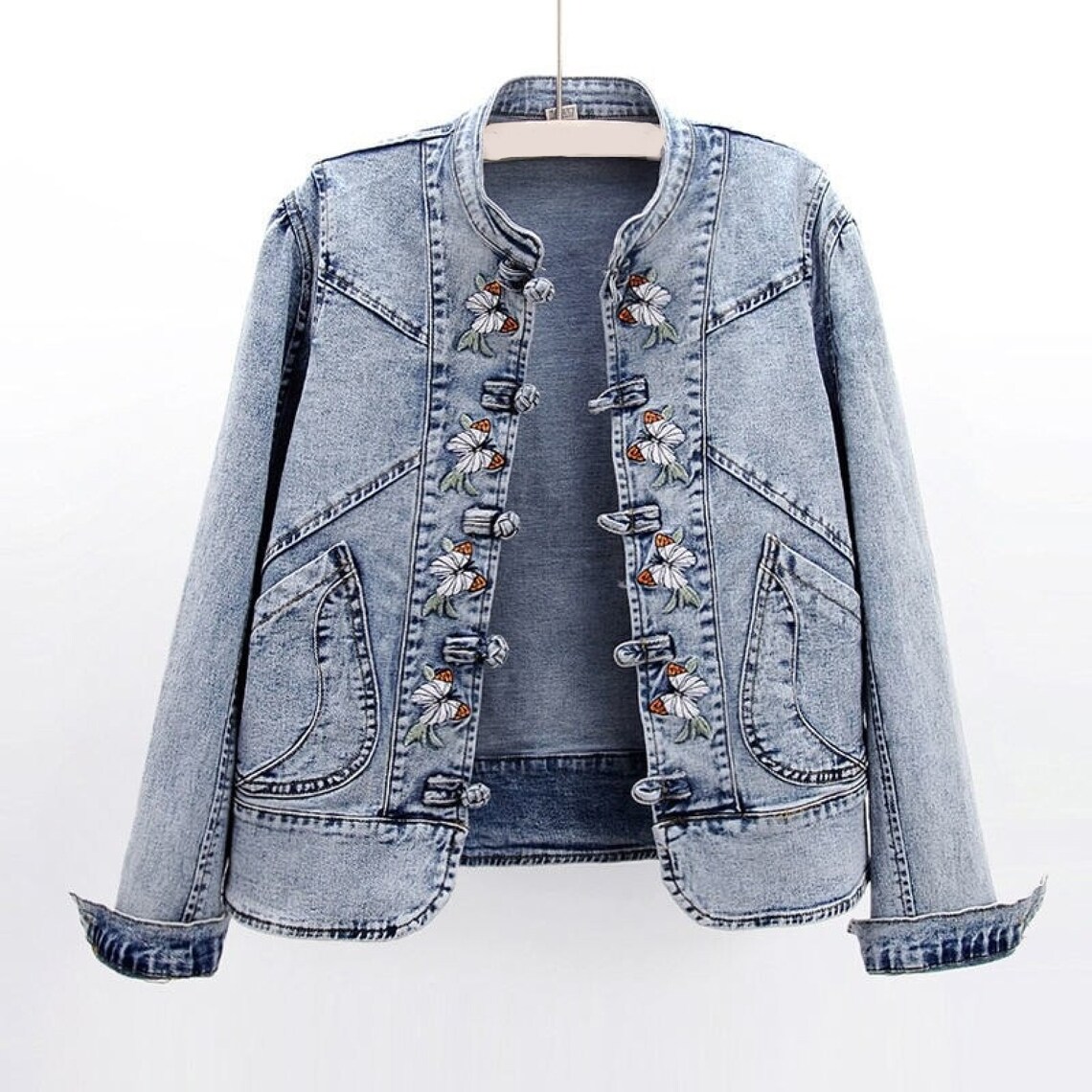 Butterfly Denim Jacket Lightweight Vintage Look in Sizes 6 - Etsy