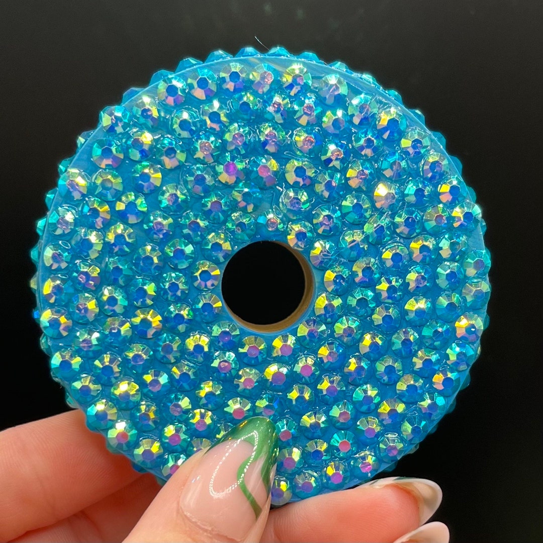 BEDAZZLED BAMBOO LID Bedazzled Soda Can Glass Lid Customized Glass Lid ...