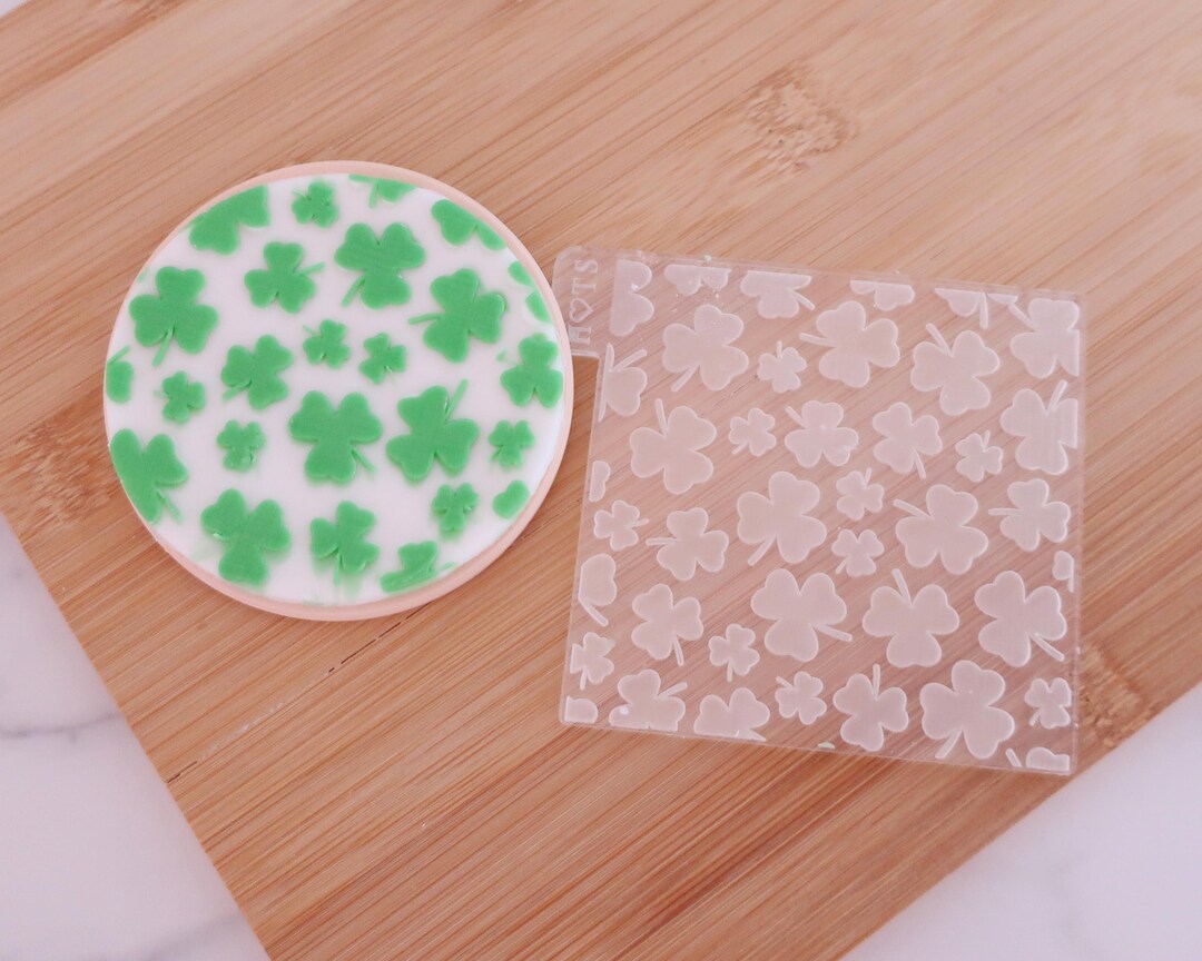 Shamrock Pattern Fondant Embosser: St Patricks Day Cookie Decoration - Etsy
