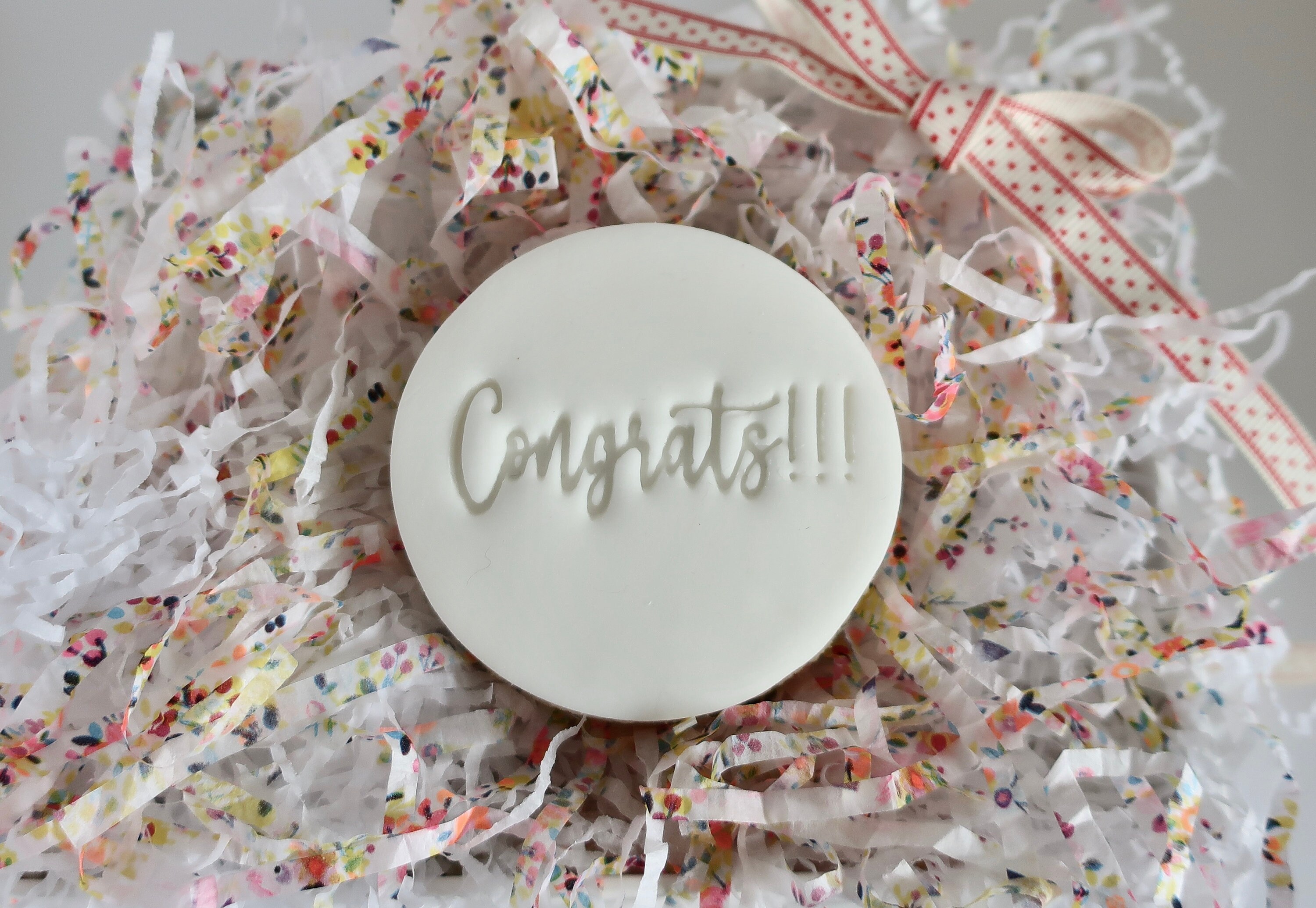 Congrats Fondant Embosser / Stamp Cookies & Cupcakes | Etsy