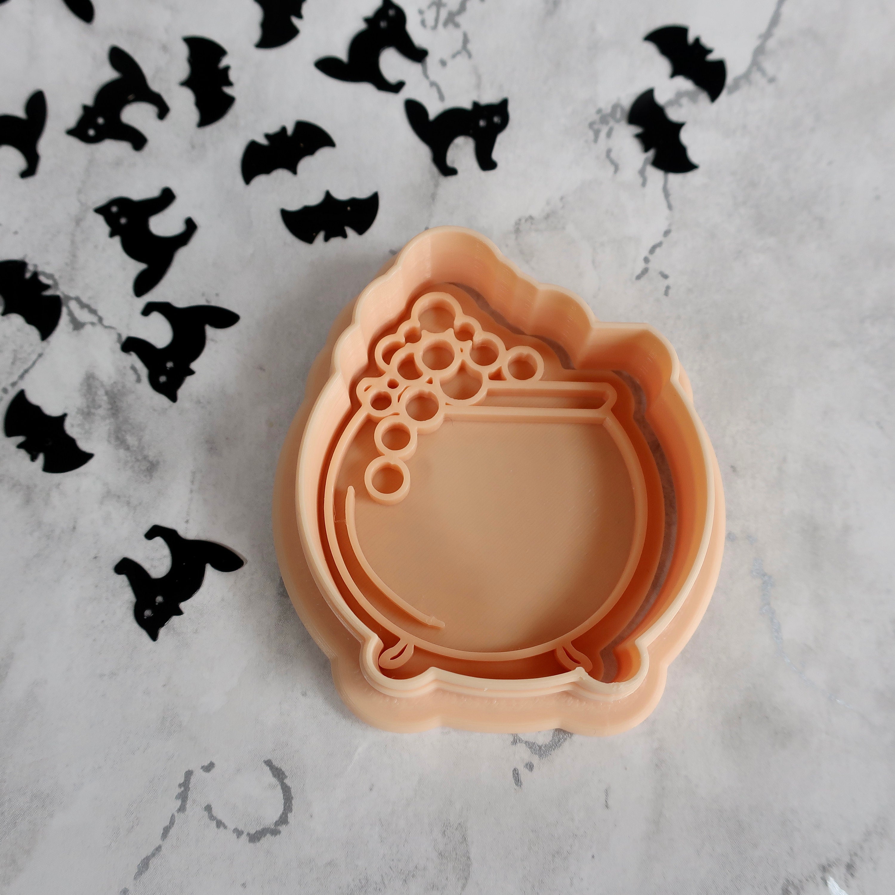 Halloween Witches Cauldron Cookie cutter / Stamp | Etsy