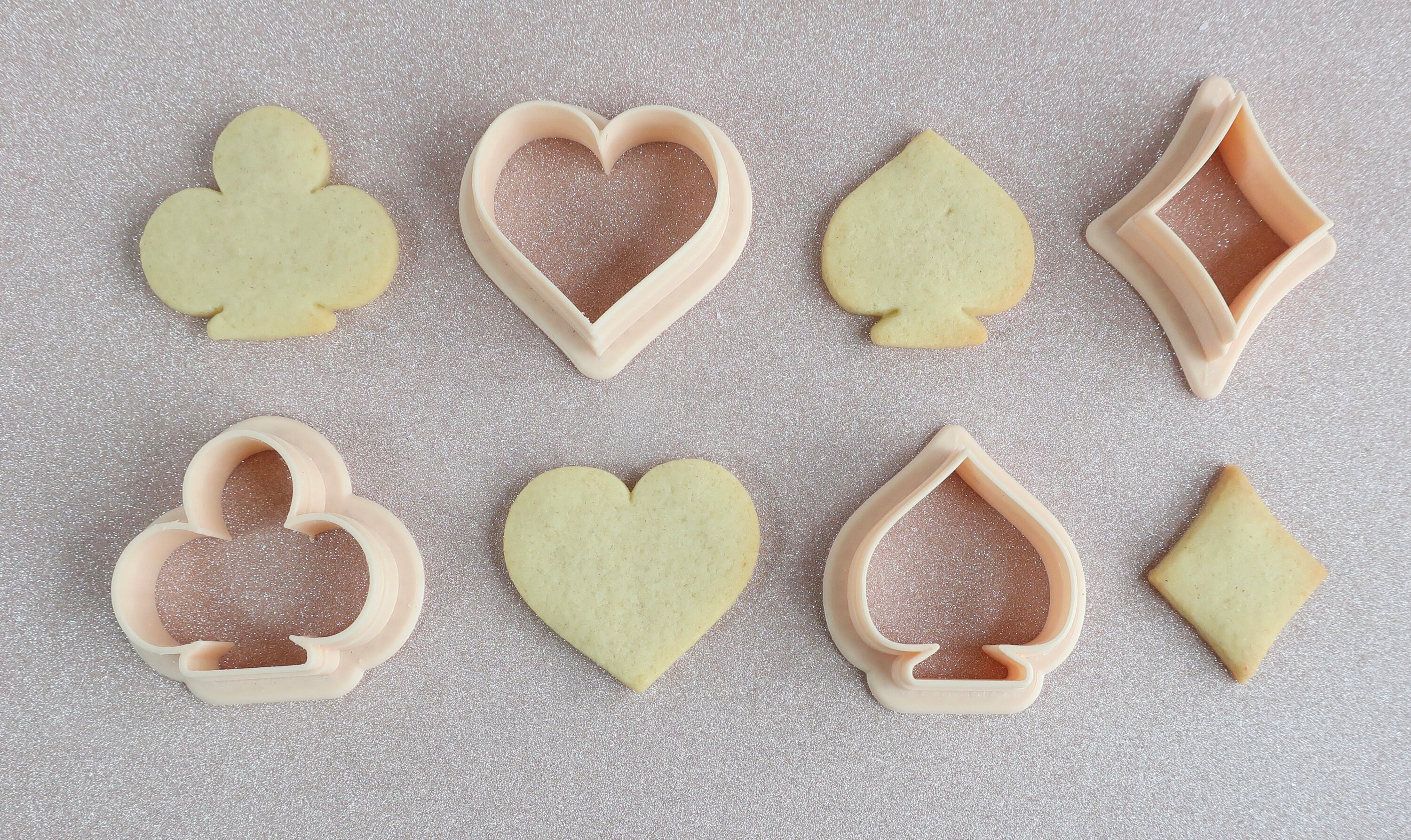 Playing Card Suits Cookie Cutter Fondant Stamp - Etsy UK
