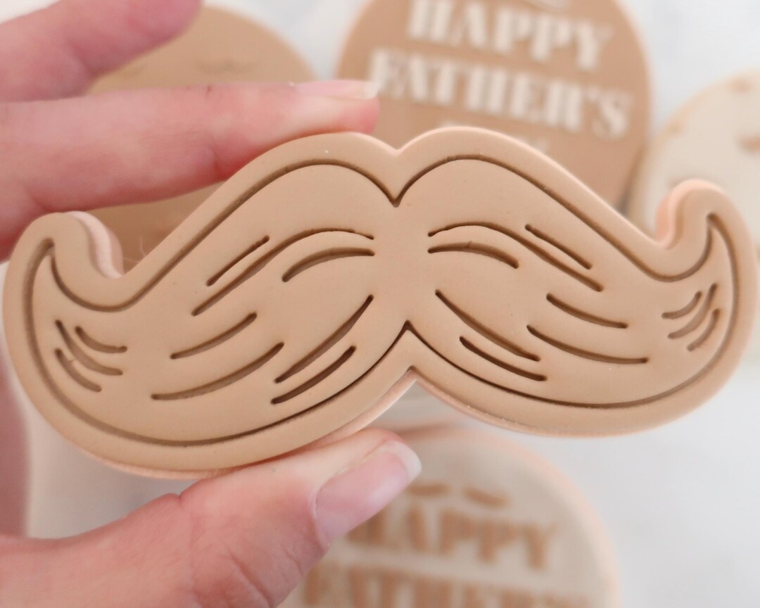 Moustache Fondant Stamp & Cookie Cutter: Father's Day Dad Grandad - Etsy