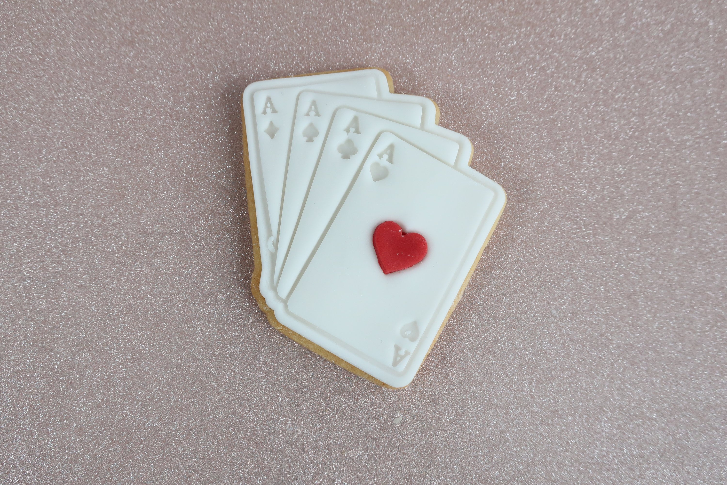 Playing Cards Cookie Cutter Fondant Stamp | Etsy