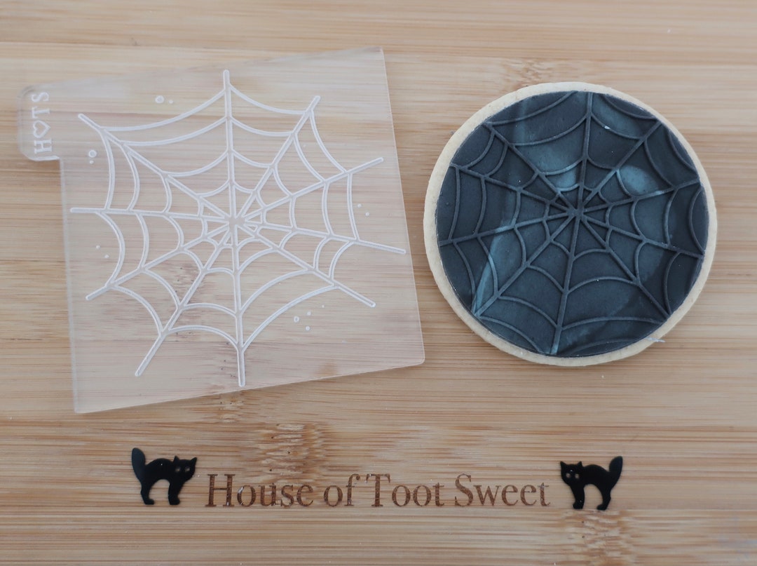 Spiderweb - Texture Tile Fondant Debosser/ Embosser Stamp for Cookies ...