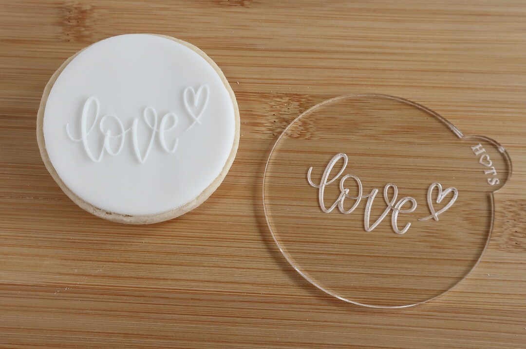 Love Embosser: Fondant Cookies, Cupcakes, Cake Decor Valentines - Etsy