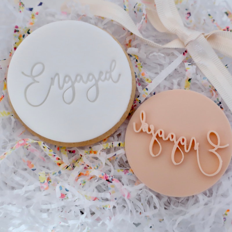 Engaged Baking Stencil - Etsy