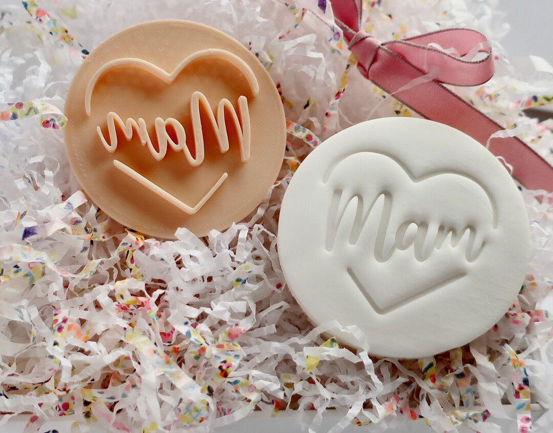 Mam Heart Fondant Embosser/Stamp biscuits et cupcakes/ Fête des Mères ...