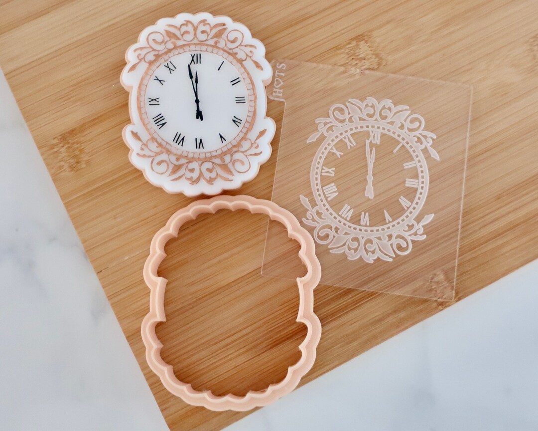 Decorative Clockface - Fondant Embosser - Reverse Embosser, Cookie ...