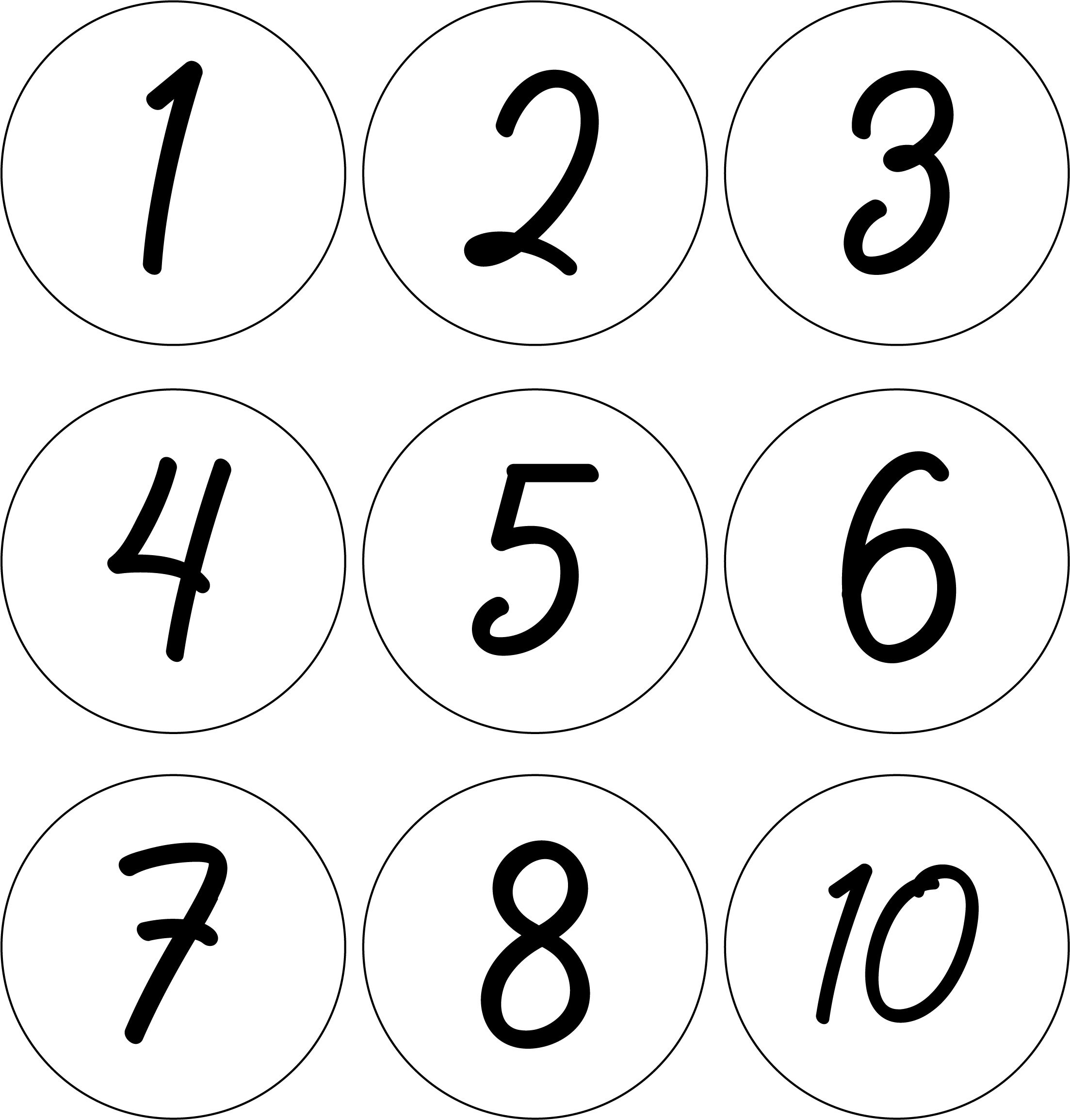 Handwritten Font Number Fondant Cookie Stamp: Birthday (1-10) - Etsy