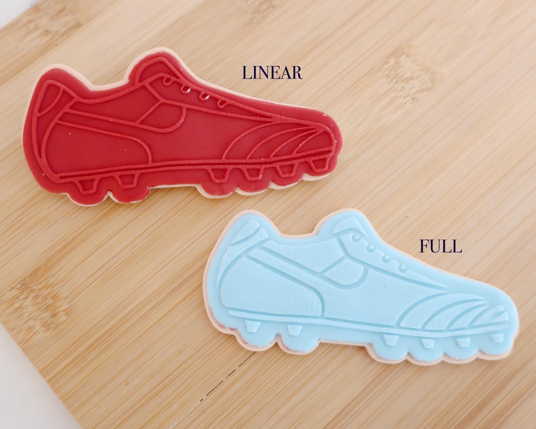 Football Boot Fondant Embosser/ Cookie Cutter: Sport, Soccer Party ...