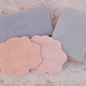 Peony - Fondant Debosser/ Embosser & Cutter for Cookies, Cupcakes and ...