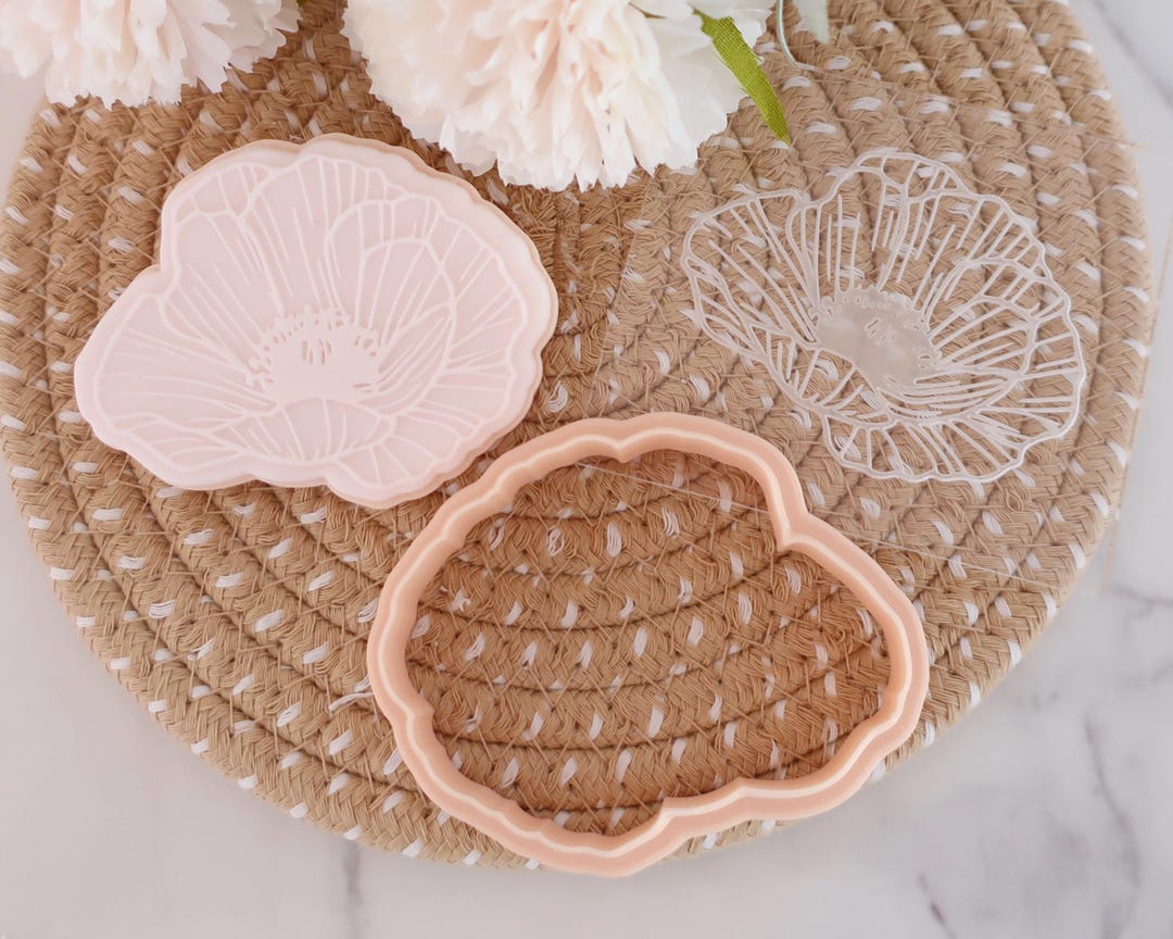 Poppy - Fondant Debosser, Embosser & Cutter for Cookies, Cupcakes and ...