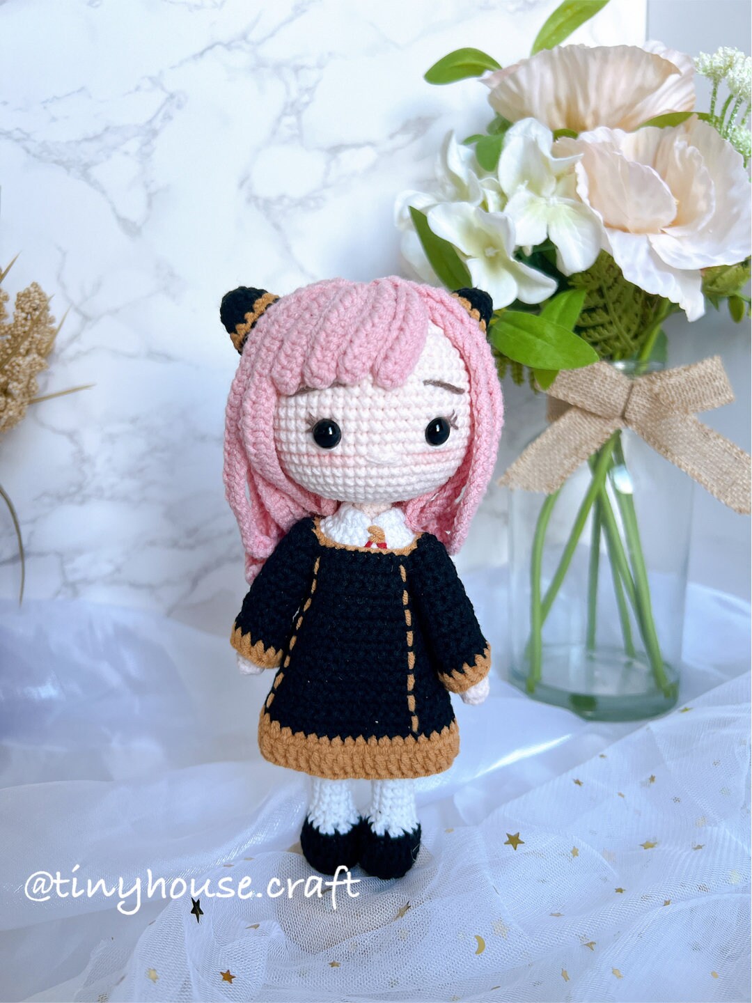 Anya Crochet Doll: Handmade Amigurumi Toy (20cm) - Etsy