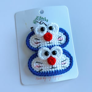 Cute Crochet Animal Hair Clips Handmade With Yarn and Snap Clip, Best ...