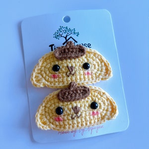 Cute Crochet Animal Hair Clips Handmade With Yarn and Snap Clip, Best ...