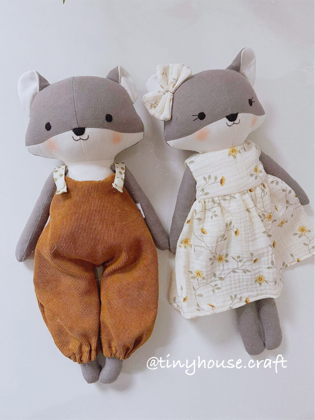 The Fox Cloth Doll, Fox Doll, Fox Cloth Toy, Handmade Doll, Soft Toy ...