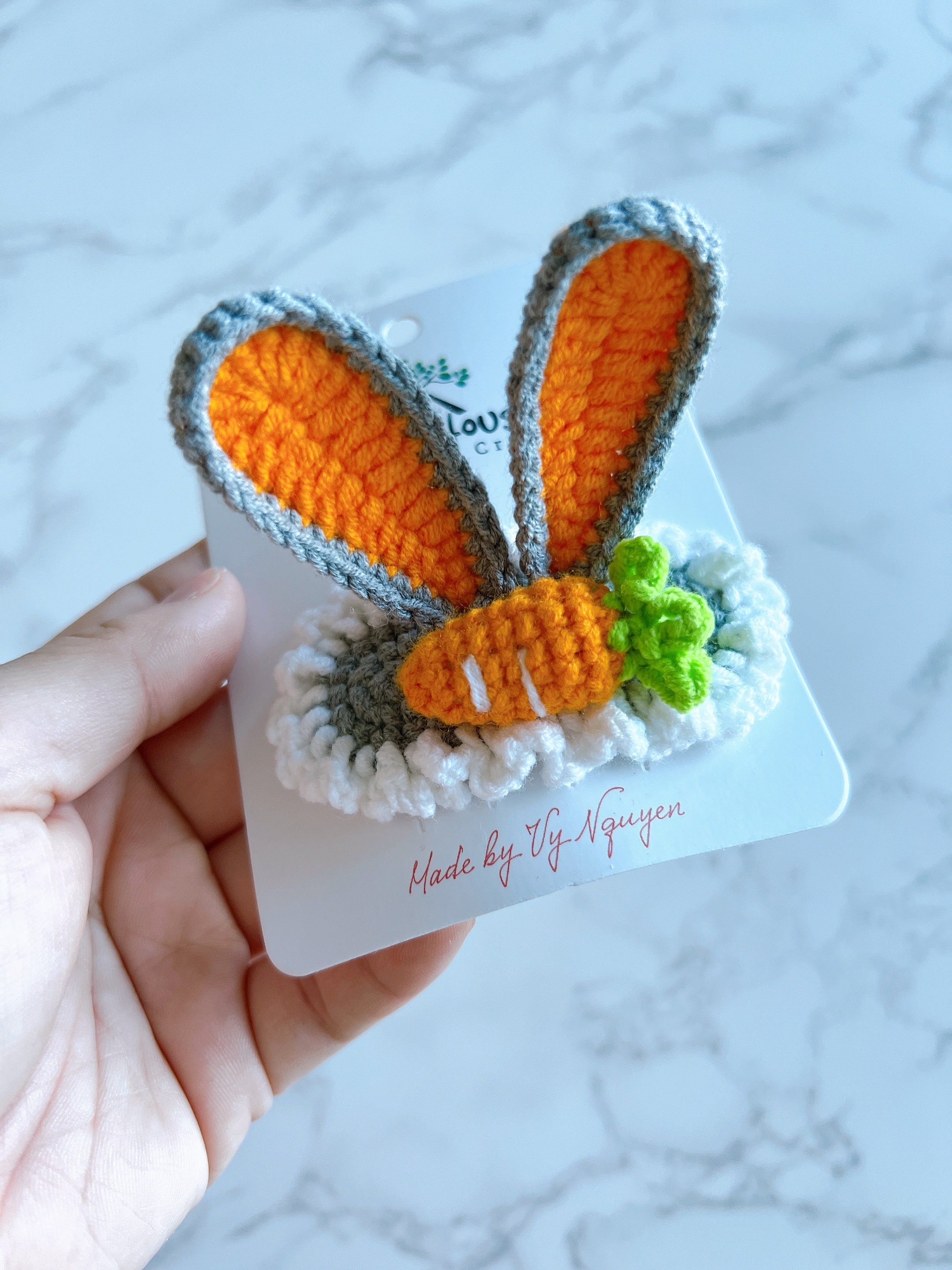 Cute Crochet Animal Hair Clips Handmade With Yarn / Snap Clip /best ...