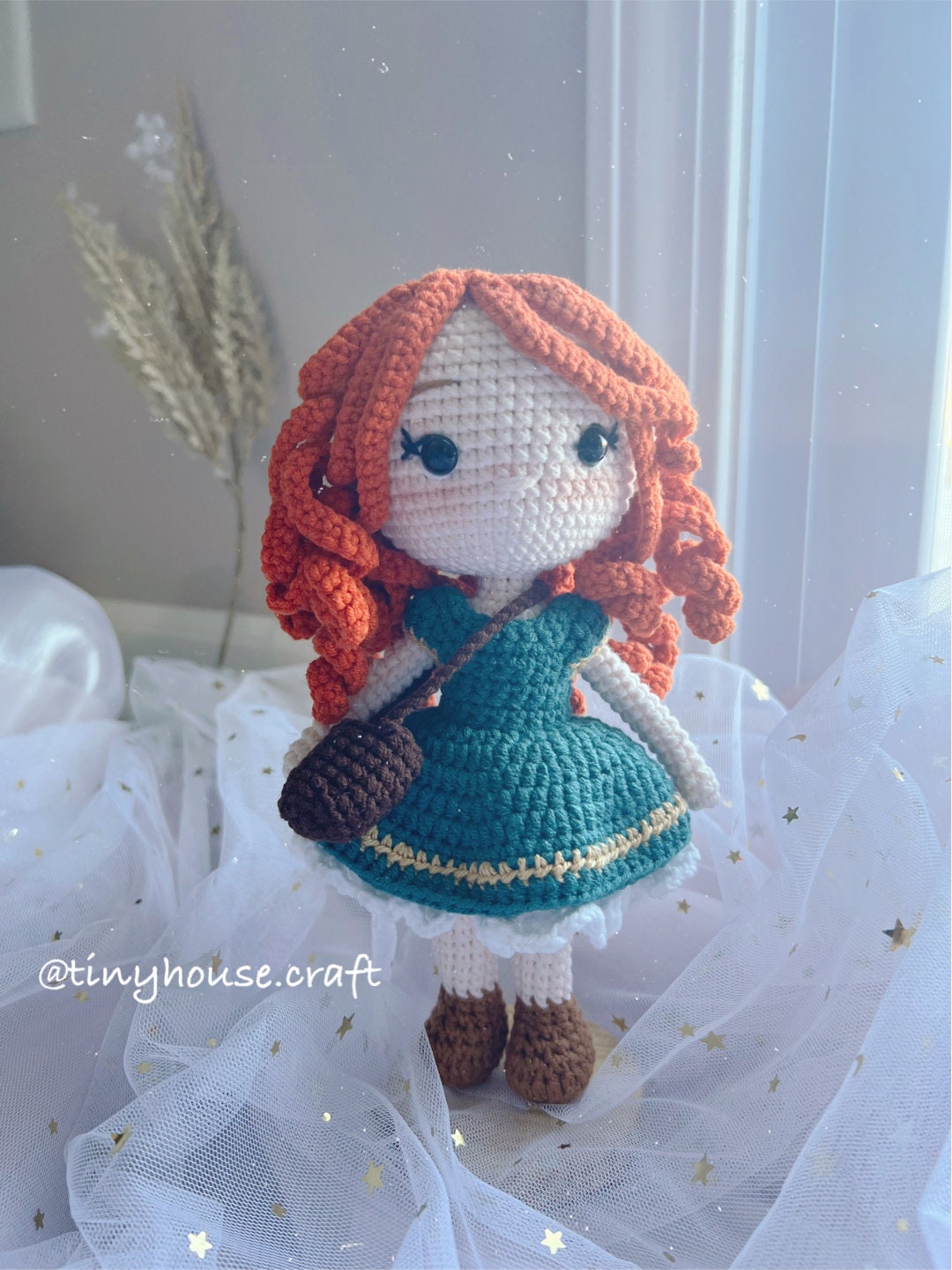 Merida Disney Crochet Doll, Crochet Merida Inspired Doll, Merida ...