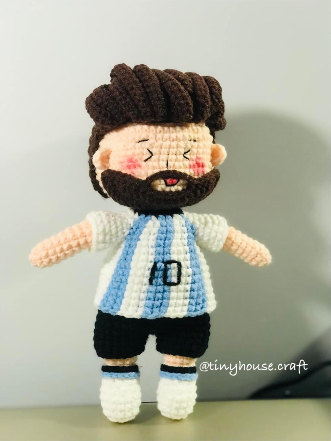 Lionel Messi Barcelona Crochet Doll/ Messi Amigurumi Doll/world Soccer ...