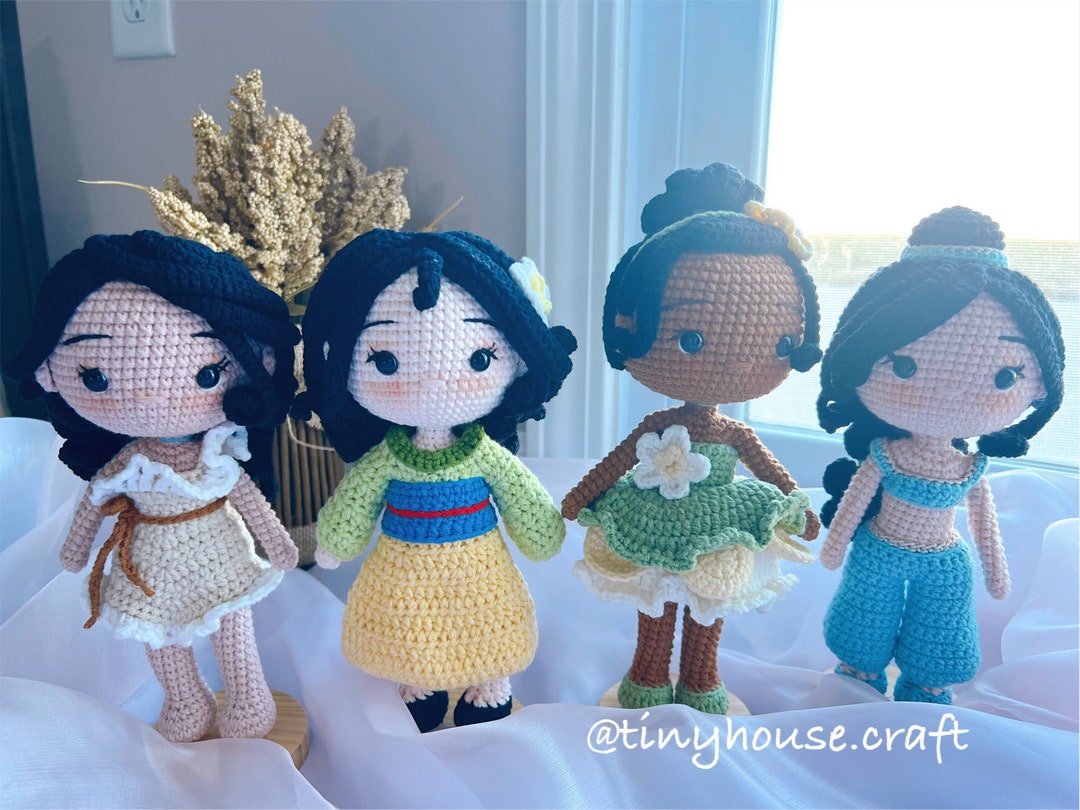 Princess Crochet Doll - Amigurumi Princess Dolls, Princess Gift Toy ...