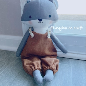 The Fox Cloth Doll, Fox Doll, Fox Cloth Toy, Handmade Doll, Soft Toy ...
