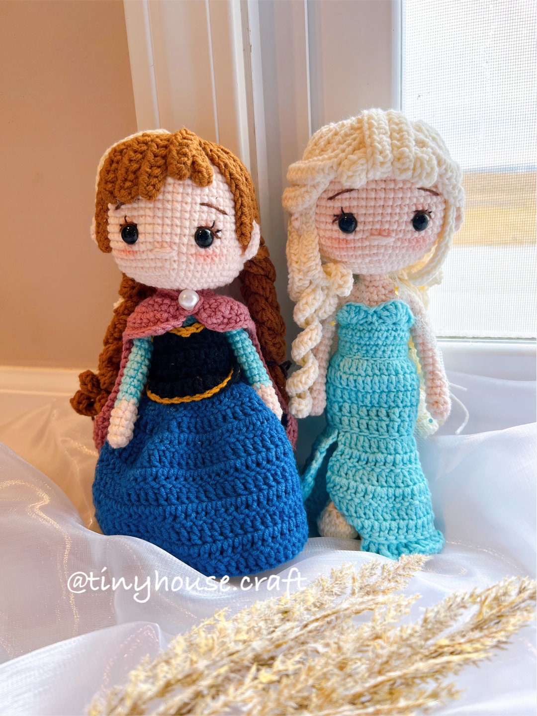 Elsa / Anna Crochet Doll, Crochet Doll, Handmade Doll, Elsa Doll ...