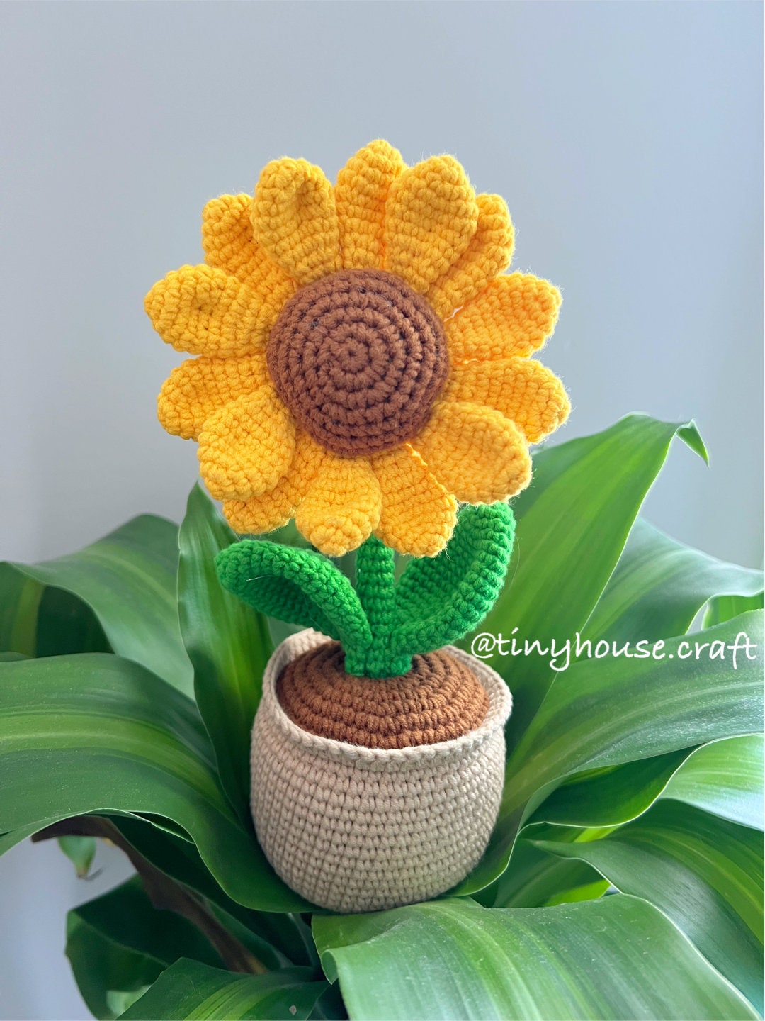 Sunflower Crochet / Flowers Crochet / Sunflower Pot Crochet Fini - Etsy