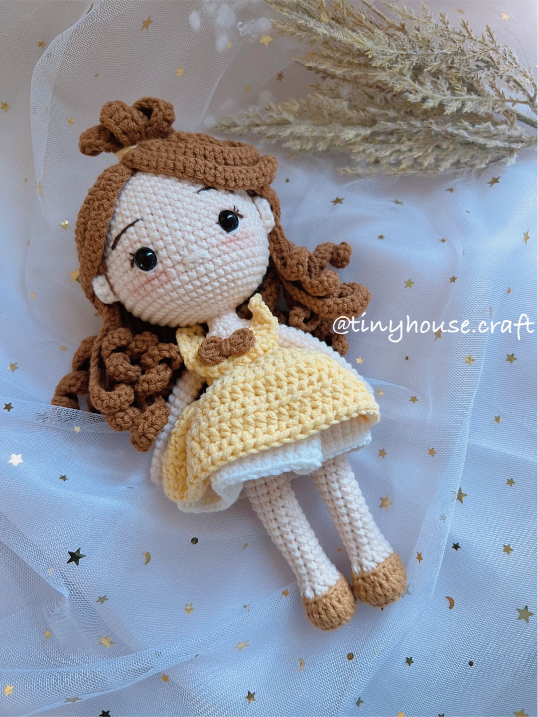 Princess Doll, Amigurumi Princess Doll, Crochet Princess Doll, Handmade ...