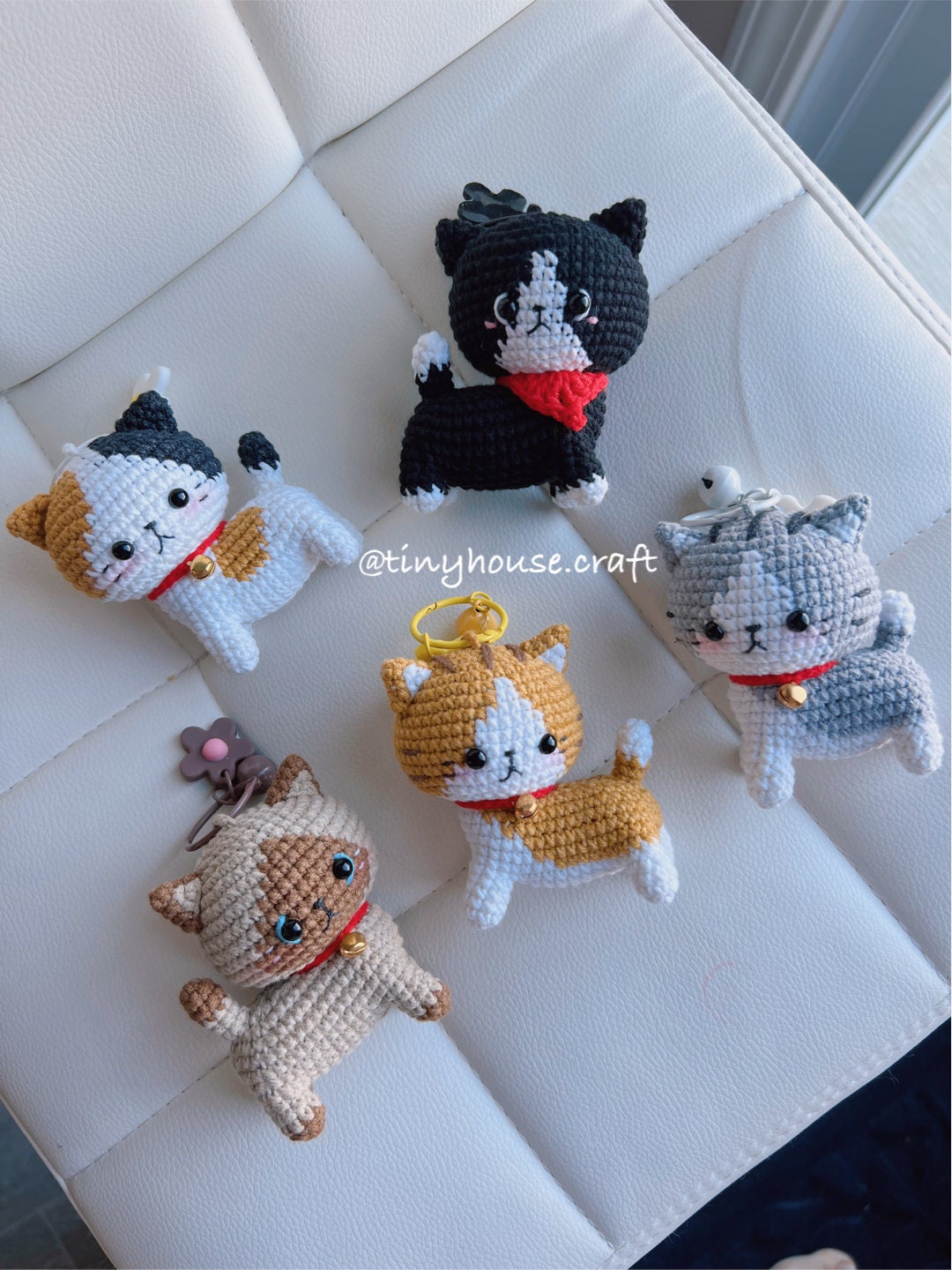 Keychain Cat Crochet / Cat Crochet Finished Handmade Toy - Etsy